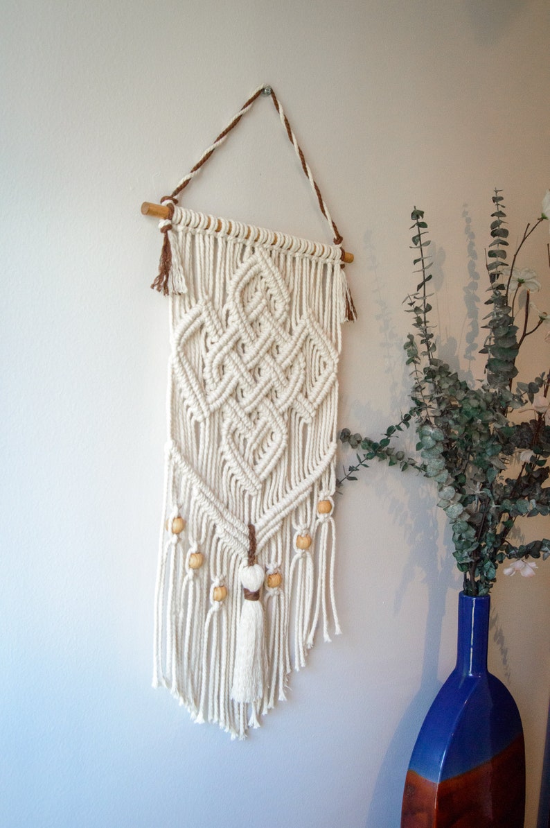 Celtic Knot Macramé Wall Art Hanging Made to Order Irish - Etsy