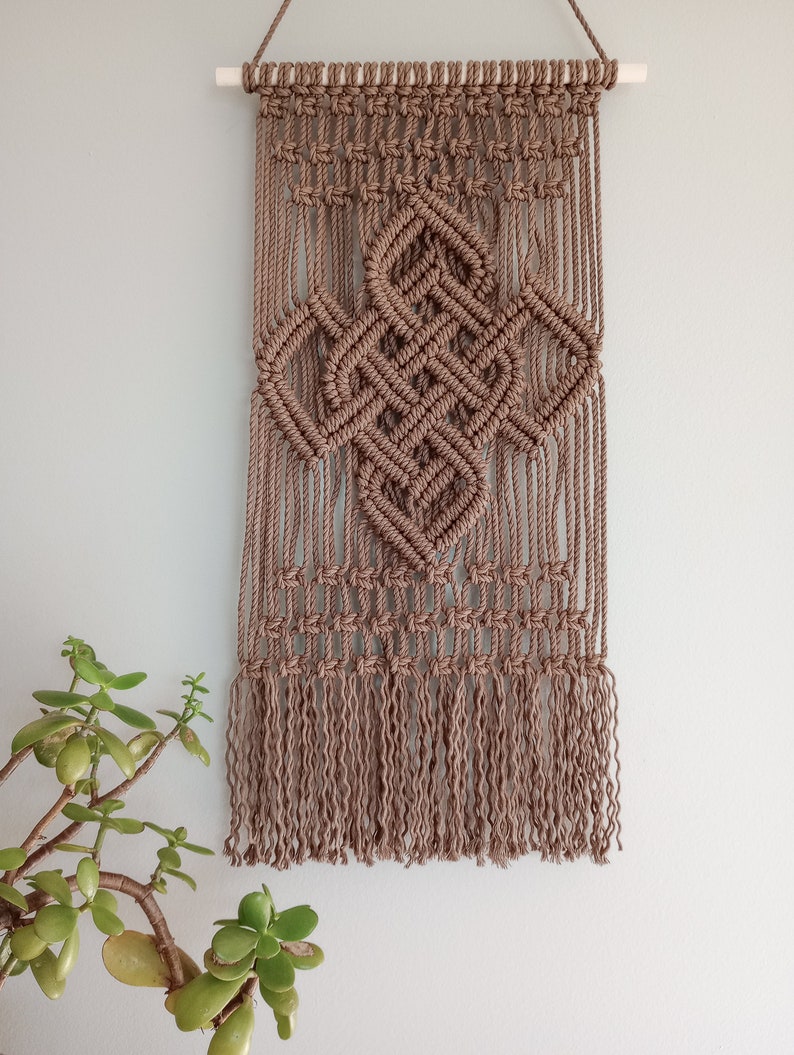 Celtic Knot Macramé Wall Art Hanging Irish Home Wall Decor - Etsy