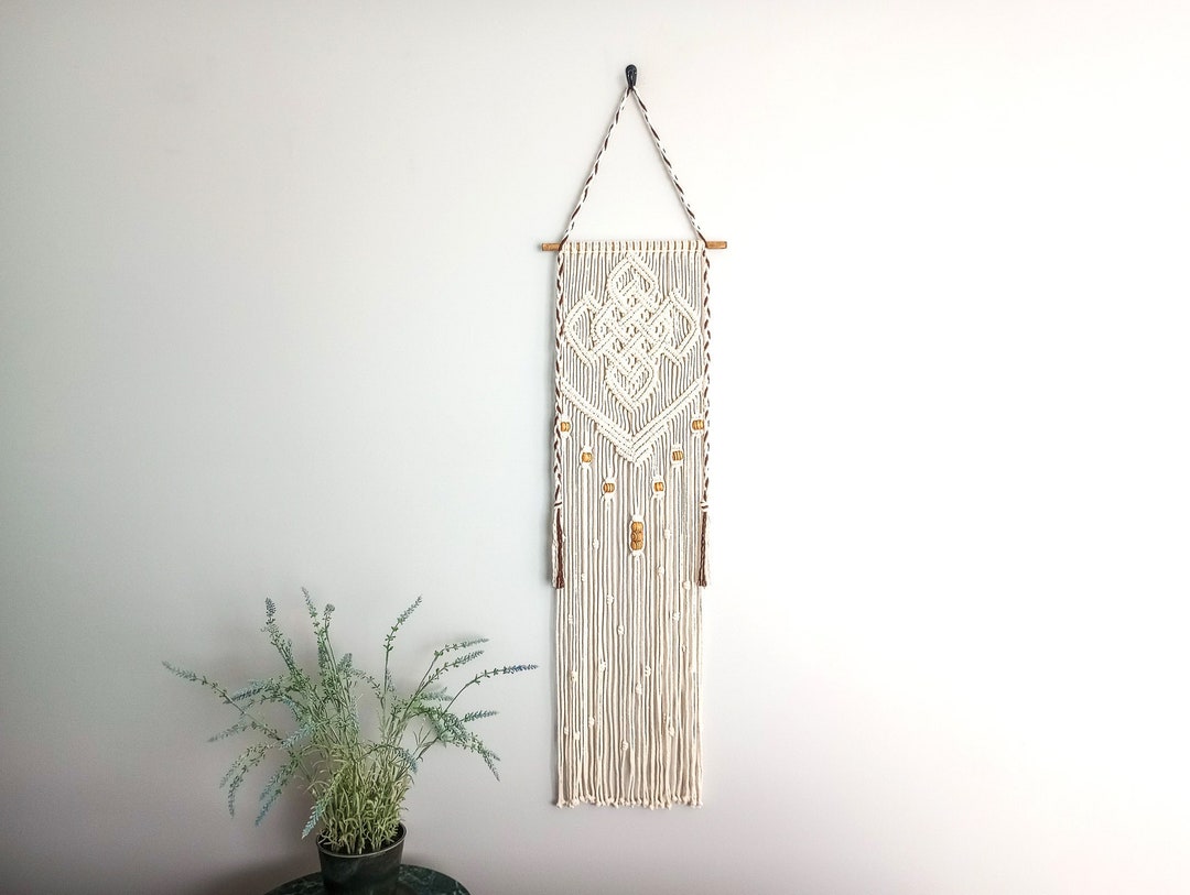 Large Celtic Knot Macramé Wall Art Hanging, Irish Home Wall Decor, St ...