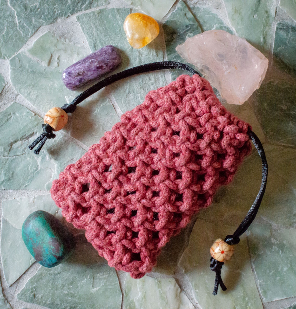 Macramé Pouch Wallet Purse Coins Cash Credit Cards - Etsy