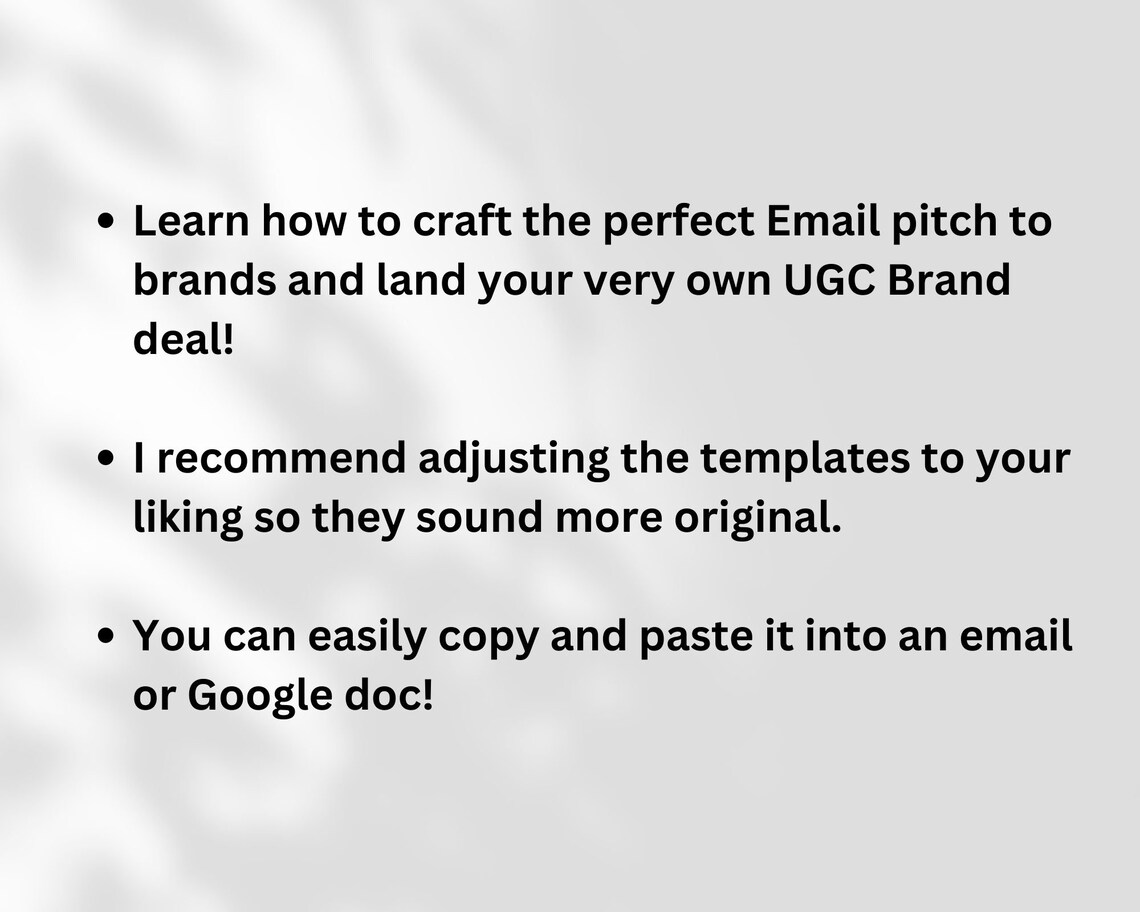 5 UGC Email Pitch Templates, UGC Pitch, Ugc Email, Influencer Pitch ...