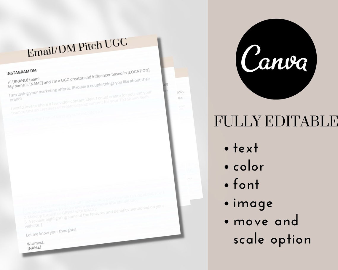 5 UGC Email Pitch Templates, UGC Pitch, Ugc Email, Influencer Pitch ...