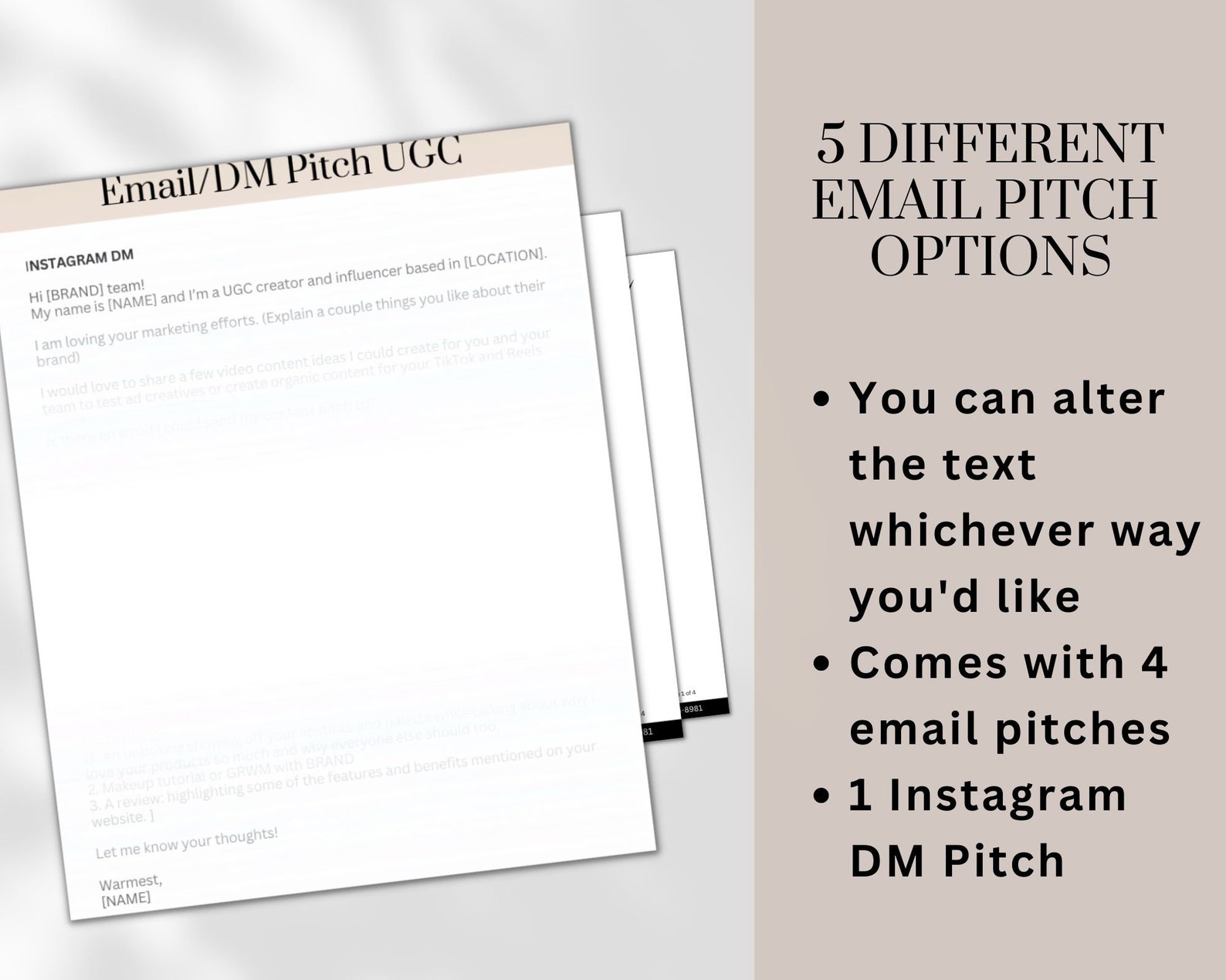5 UGC Email Pitch Templates, UGC Pitch, Ugc Email, Influencer Pitch ...