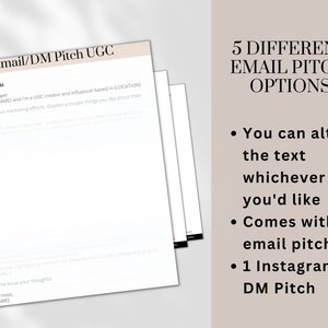 5 UGC Email Pitch Templates, UGC Pitch, Ugc Email, Influencer Pitch ...