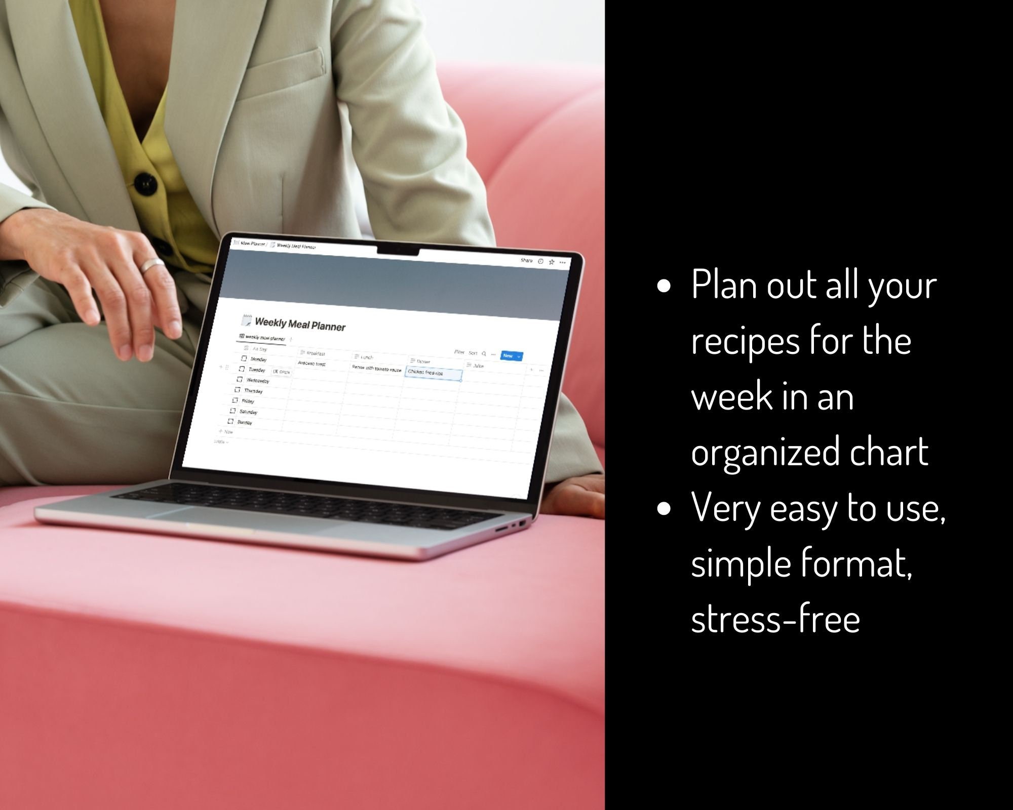 Notion Meal Plan Template |notion Daily/weekly Menu |food Plan |weekly ...