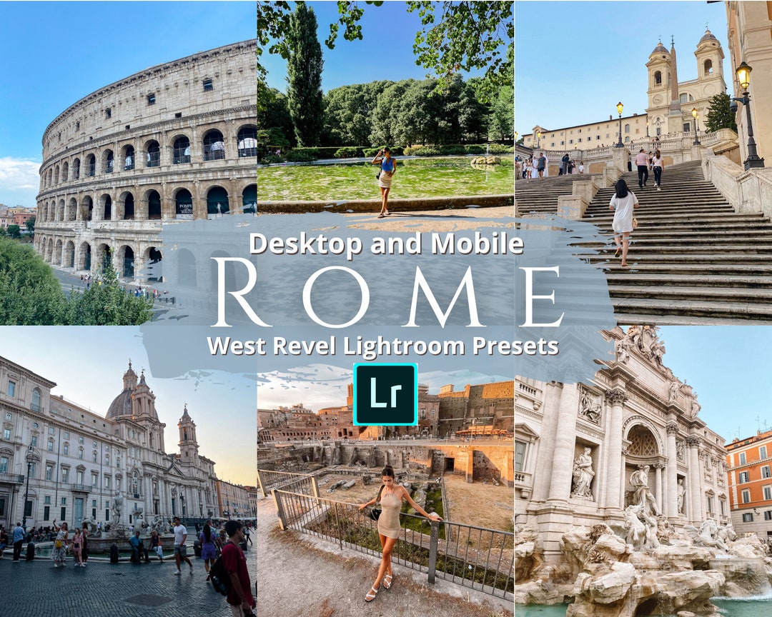 5 Rome Presets, Italy Mobile Preset, Photo Editing Filter for Summer ...