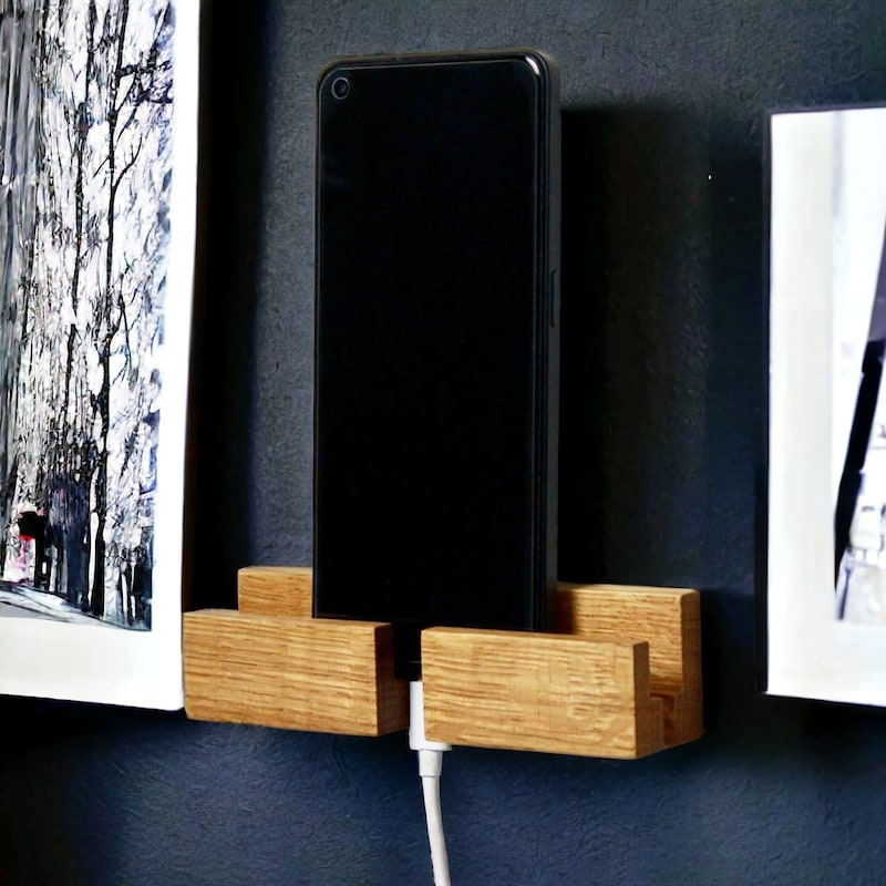 Wall Mounted Cell Phone Holder - Etsy