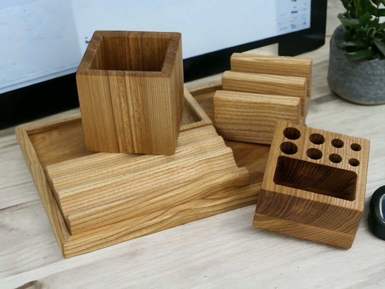 Desk Organizer, Personalized Desk Organizer for Man, Father's Day Gift ...