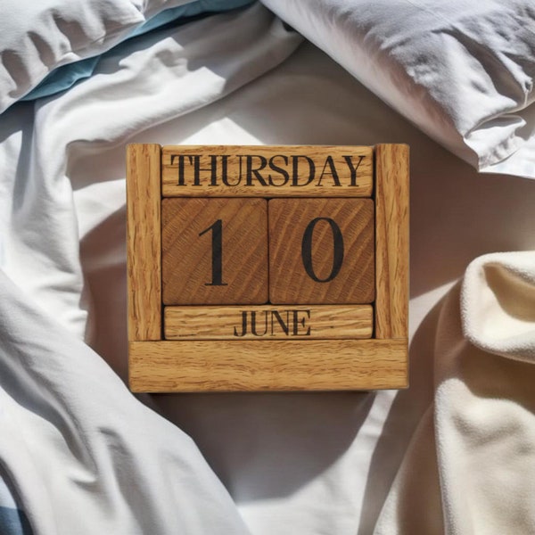 Wooden Calendar - Etsy
