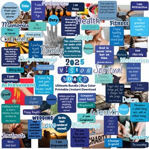 2025 Vision Board Kit Complete Ultimate Bundle Inspirational Dream ...