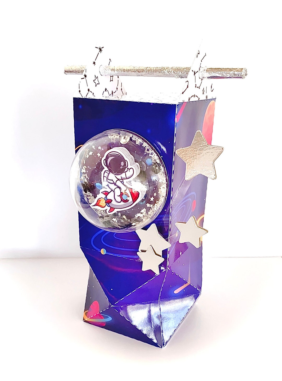 Astronaut Geometric Box/ Astronaut Box Cutting File - Etsy