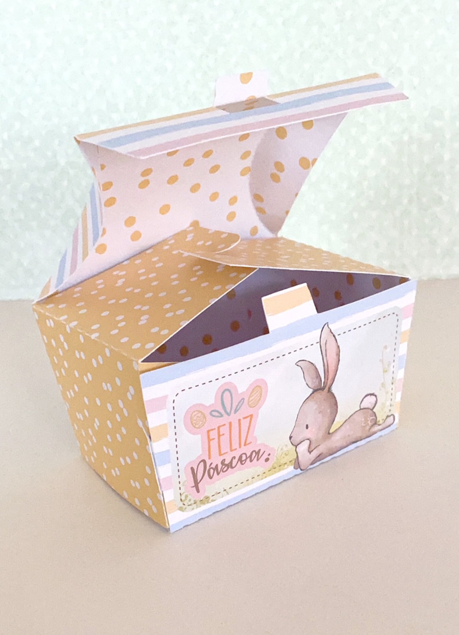Easter Box Template/cut Template Easter Box/ Caixinha De Páscoa Studio ...
