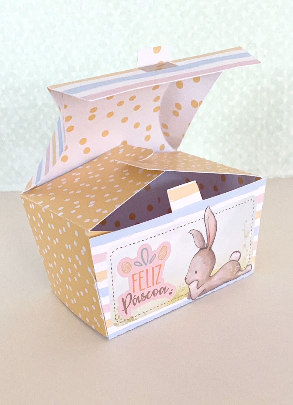 Easter Box Template/cut Template Easter Box/ Caixinha De Páscoa Studio ...