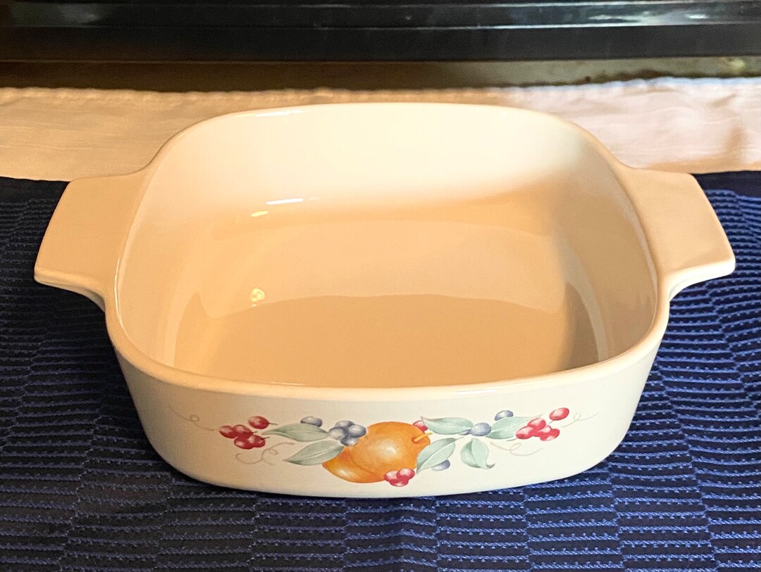 Vintage 1 Litre Corningware Casserole With Fruit Motif - Etsy