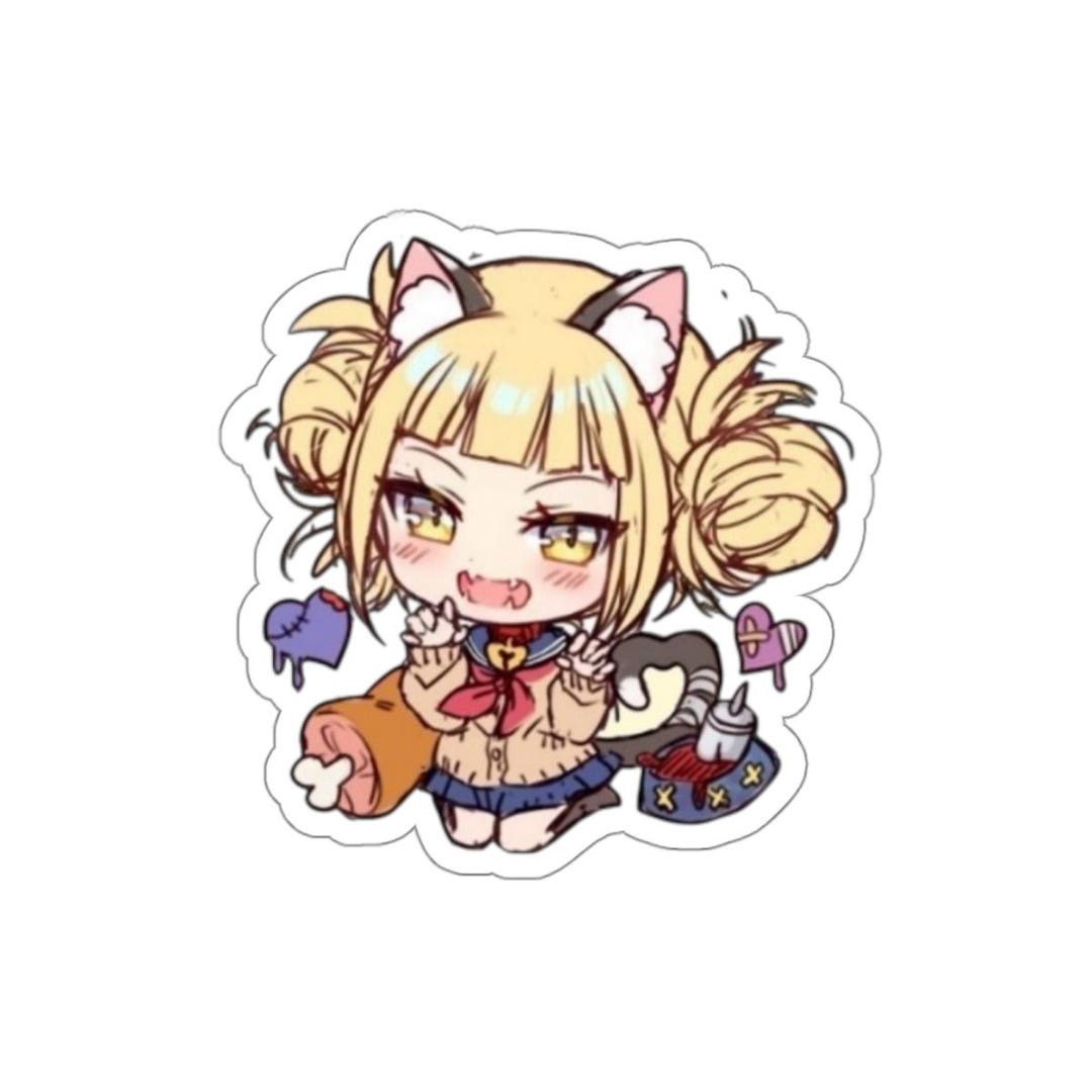Anime Die-cut Stickers, Cat Eared Himiko Toga Design, Manga Decals ...