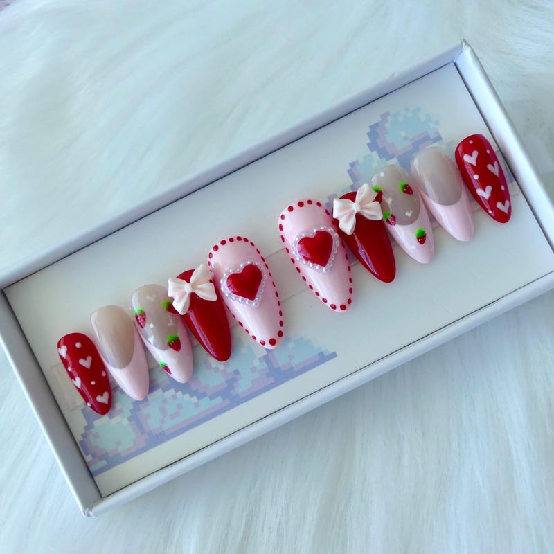 Shortcake Press on Nails - Etsy