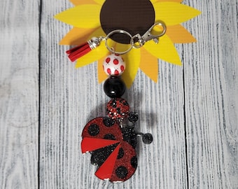 Red Ladybug Keychain Phone Charm - Etsy