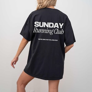Sunday Running Club T-shirt, Weekend Run Shirt, Athletic Workout Top ...