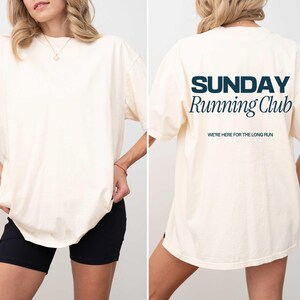 Sunday Running Club T-shirt, Weekend Run Shirt, Athletic Workout Top ...