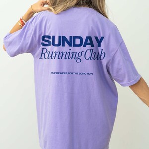 Sunday Running Club T-shirt, Weekend Run Shirt, Athletic Workout Top ...