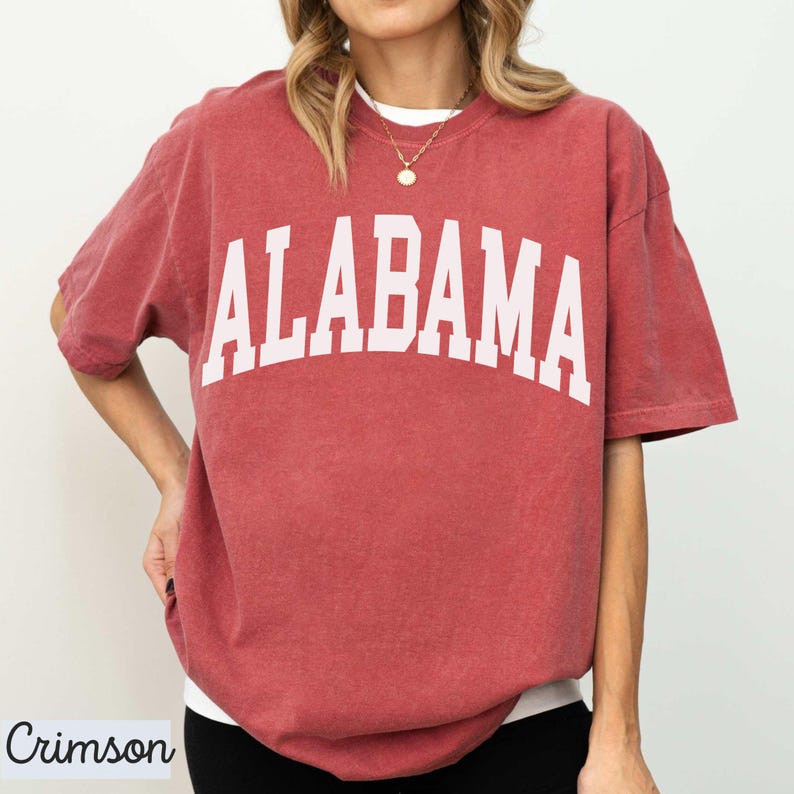 Alabama Comfort Colors® Tshirt, Retro Game Day Tee Bama Tshirt, Alabama ...