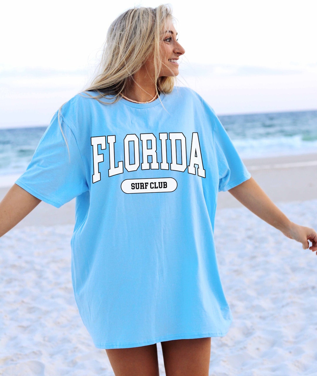 Florida Graphic T Shirt, Beach Aesthetics Tee, Beach Bum Summer Shirt ...