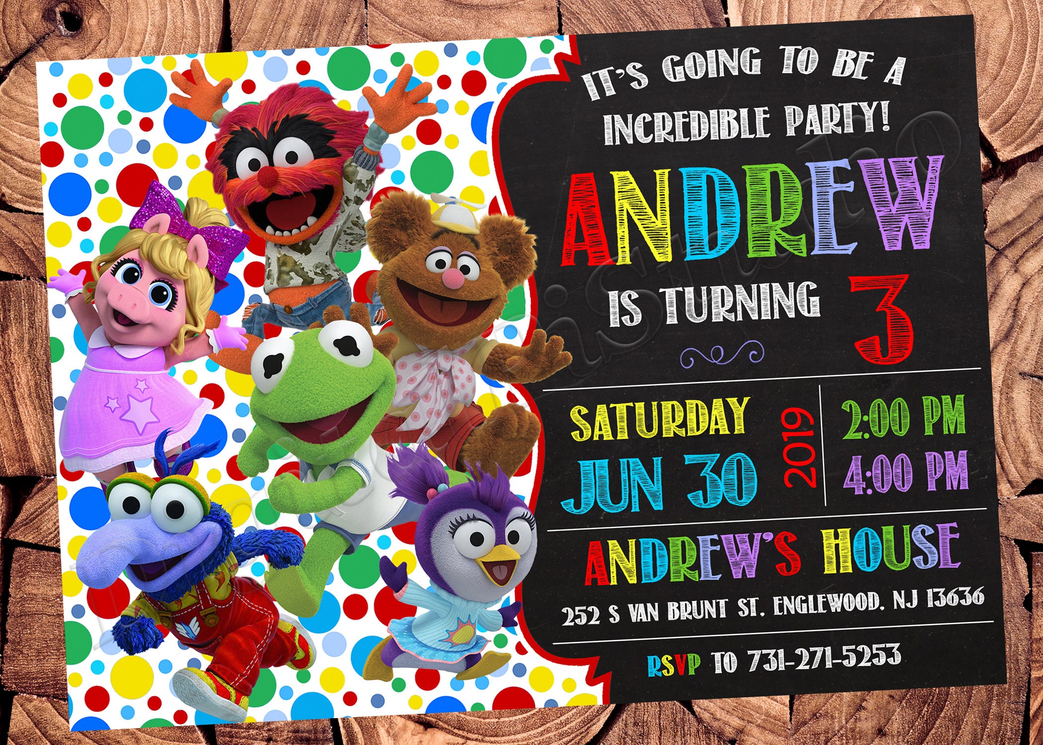 Muppet Babies Invitation Muppet Babies Birthday Invitation Muppet ...