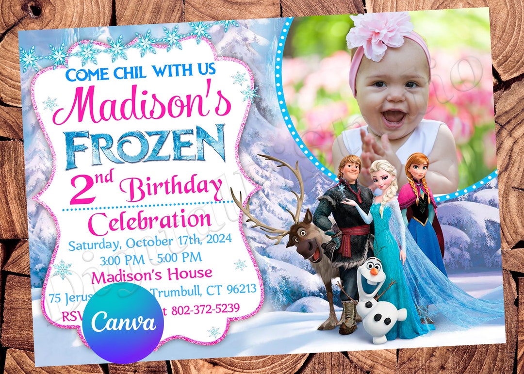 Frozen Invitation Frozen Birthday Invitation Frozen Party Frozen ...