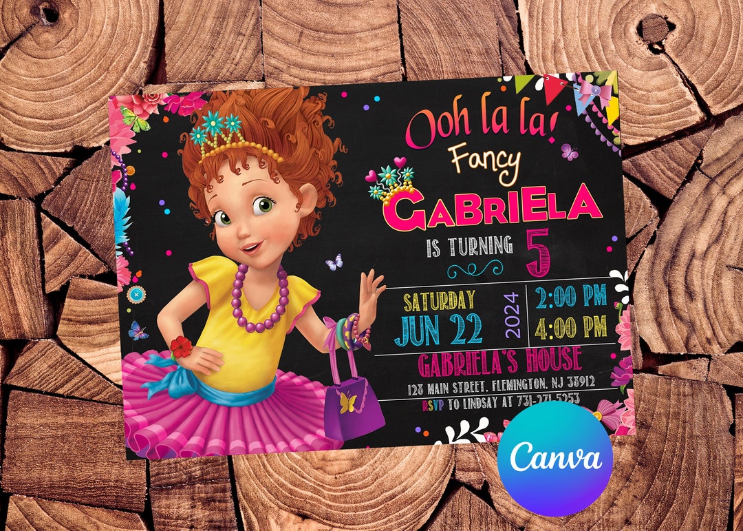Fancy Nancy Invitation Fancy Nancy Birthday Invitation Fancy Nancy ...