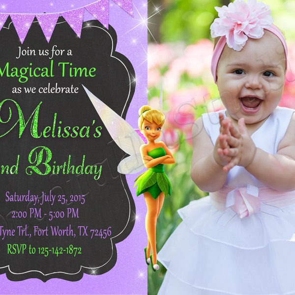 Tinkerbell Invitation - Etsy