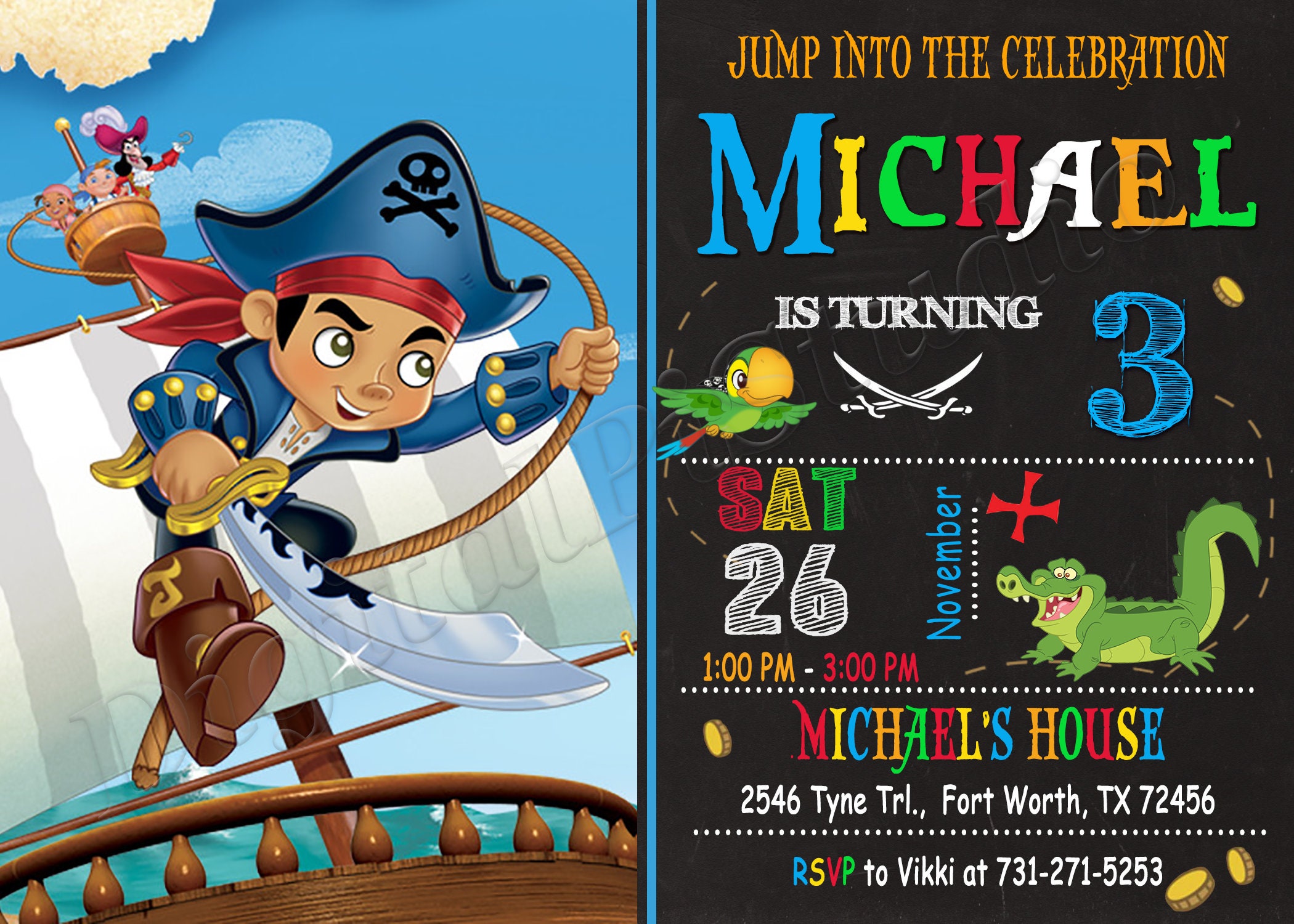 Jake Pirate Sword Template