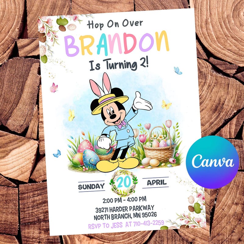 Easter Mickey Cards - Etsy
