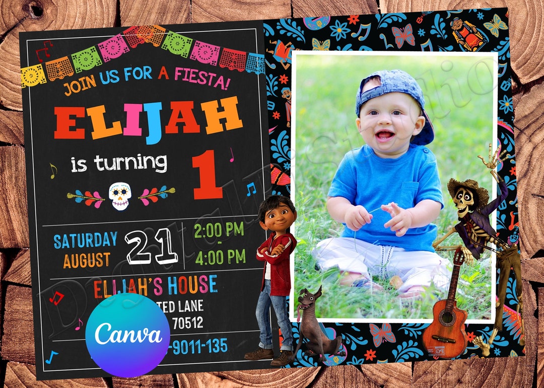 Coco Invitation Coco Birthday Invitation Fiesta Invitation Coco Party ...