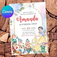 Snow White Theme Invitation - Etsy