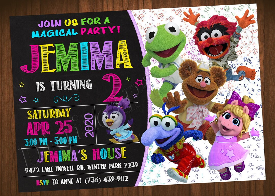 Muppet Babies Invitation Muppet Babies Birthday Invitation Muppet ...