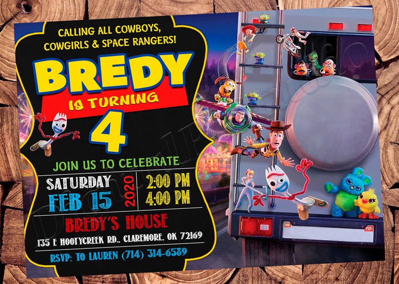 Toy Story Invitation Toy Story Birthday Invitation Toy Story Party Toy ...