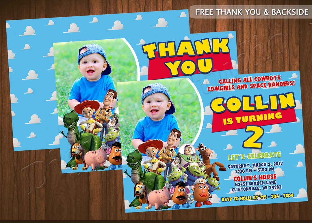 Toy Story Invitation Toy Story Birthday Invitation Toy Story Party Toy ...