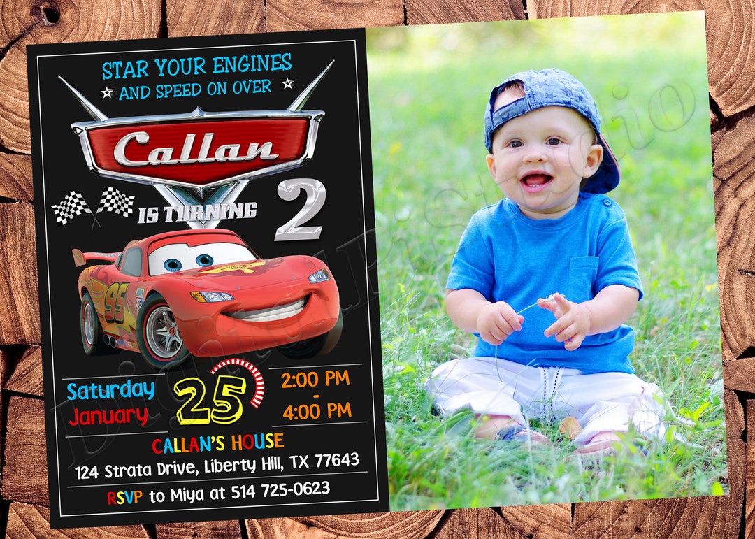 Cars Invitation Cars Birthday Invitation Cars Party Cars Invite Cars ...