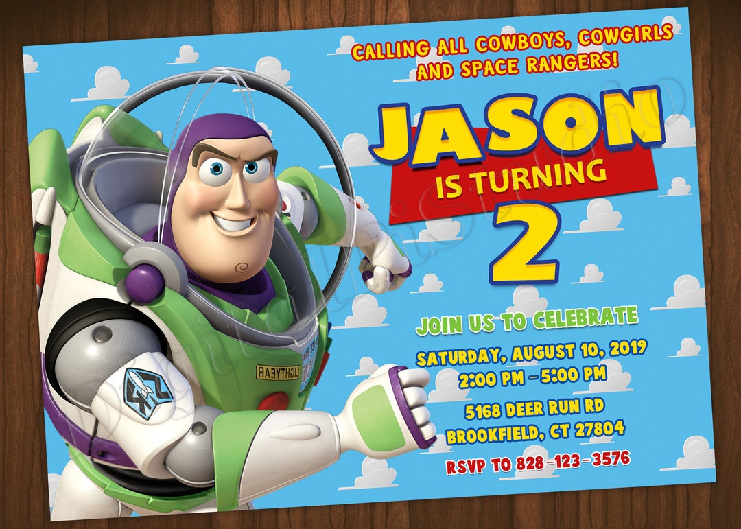 Toy Story Invitation Toy Story Birthday Invitation Toy Story Party Toy ...