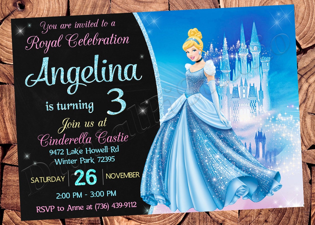 Cinderella Invitation Princess Cinderella Invitation Princess ...