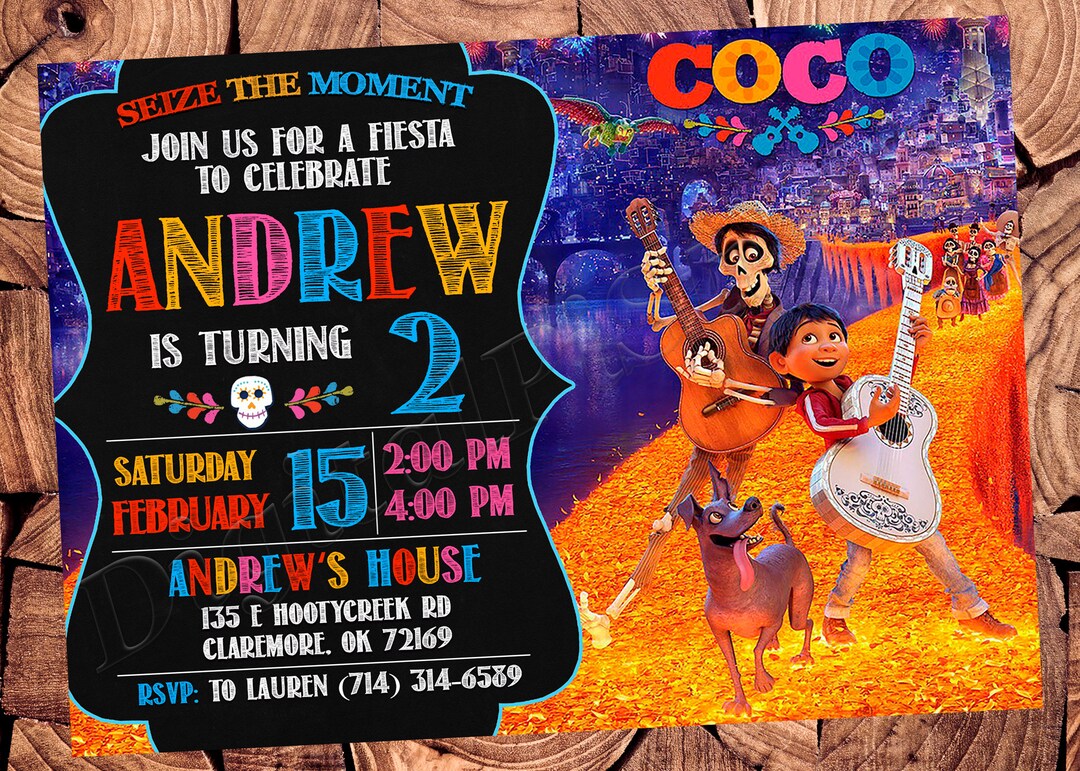 Coco Invitation Coco Fiesta Invitation Coco Birthday Invitation Coco ...
