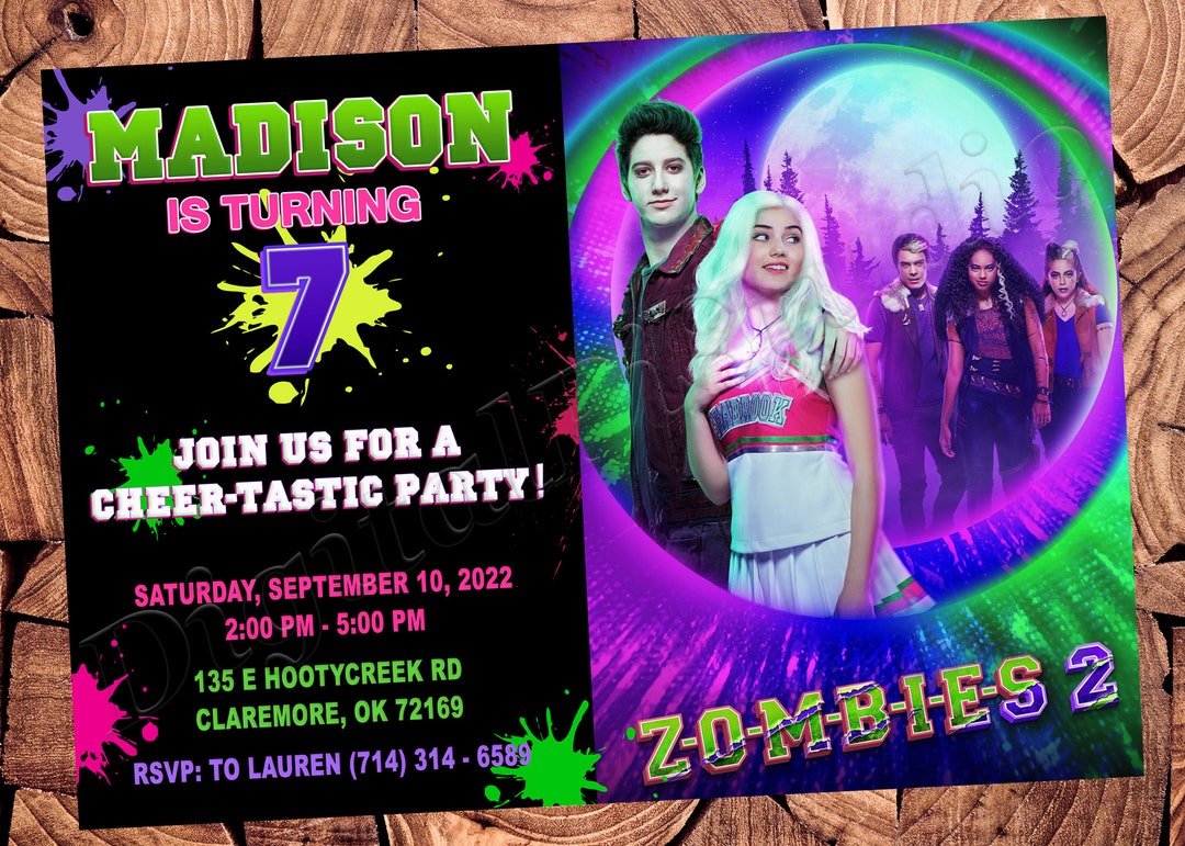 Zombies Invitation Zombies Birthday Invitation Zombies Party Zombies ...