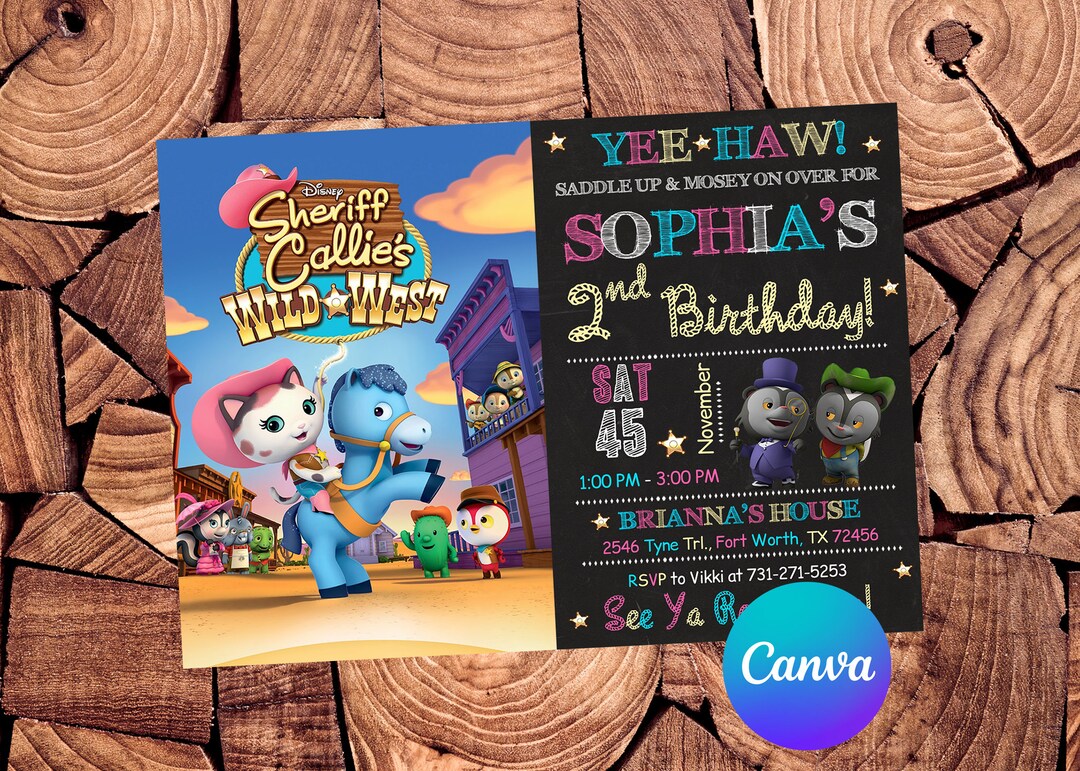 Sheriff Callie Invitation Sheriff Callie Birthday Invitation Sheriff ...