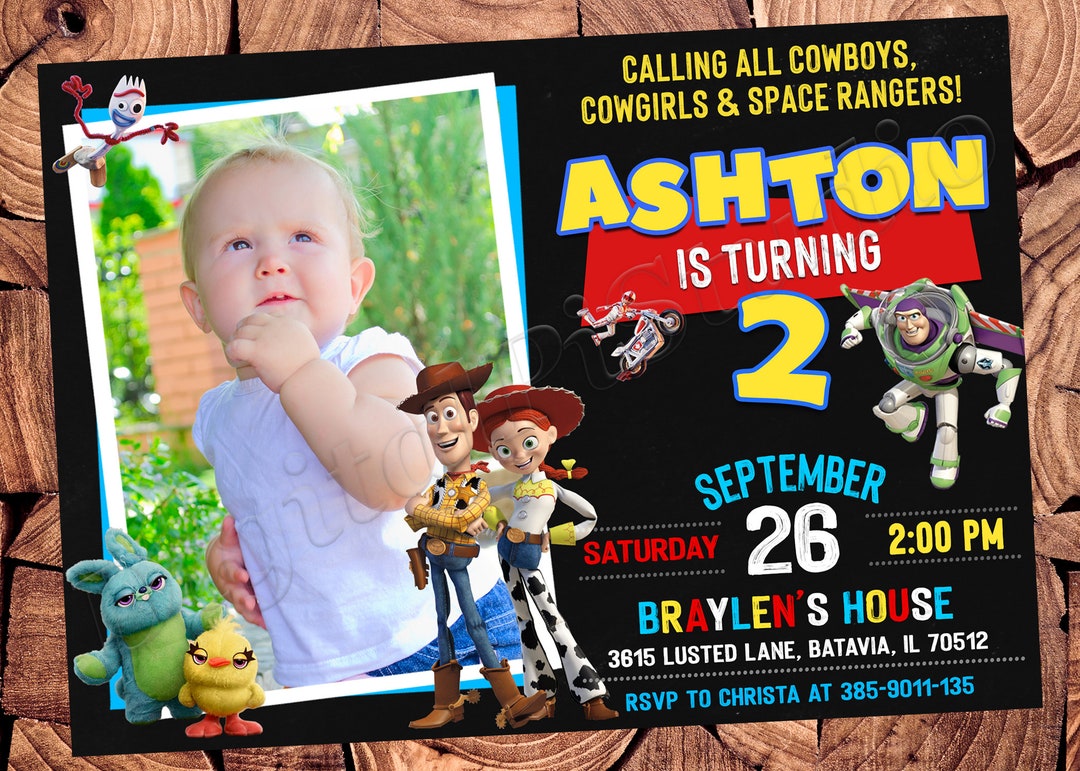 Toy Story Invitation Toy Story Birthday Invitation Toy Story Party Toy ...