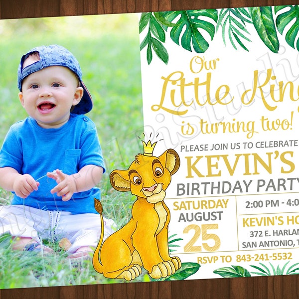 Lion King Birthday Invitation - Etsy