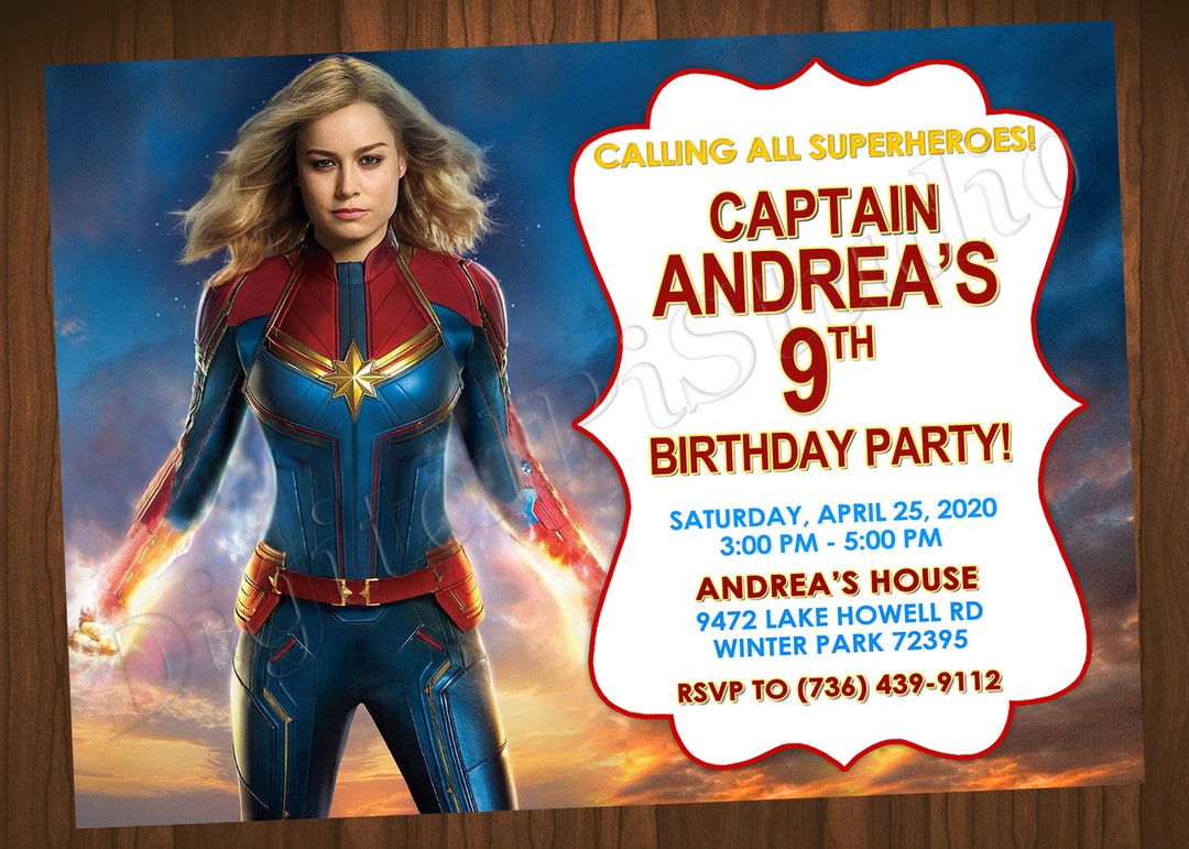 Captain Invitation Captain Birthday Invitation Captain Party Captain ...