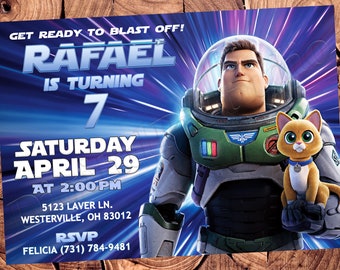 Lightyear Invitation Lightyear Birthday Lightyear Party Lightyear ...