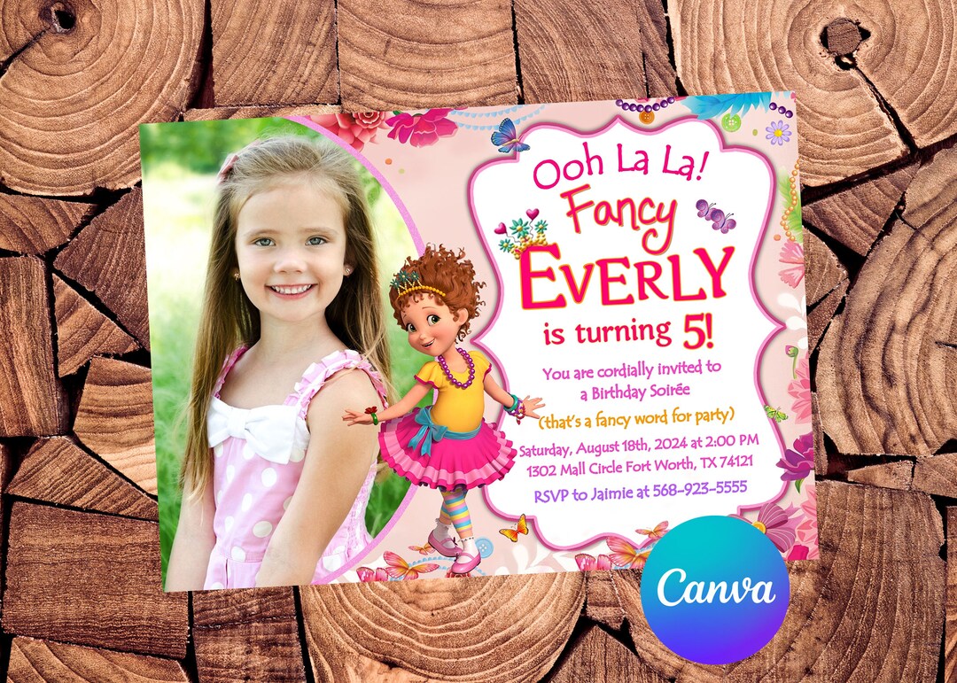 Fancy Nancy Invitation Fancy Nancy Birthday Invitation Fancy Nancy ...