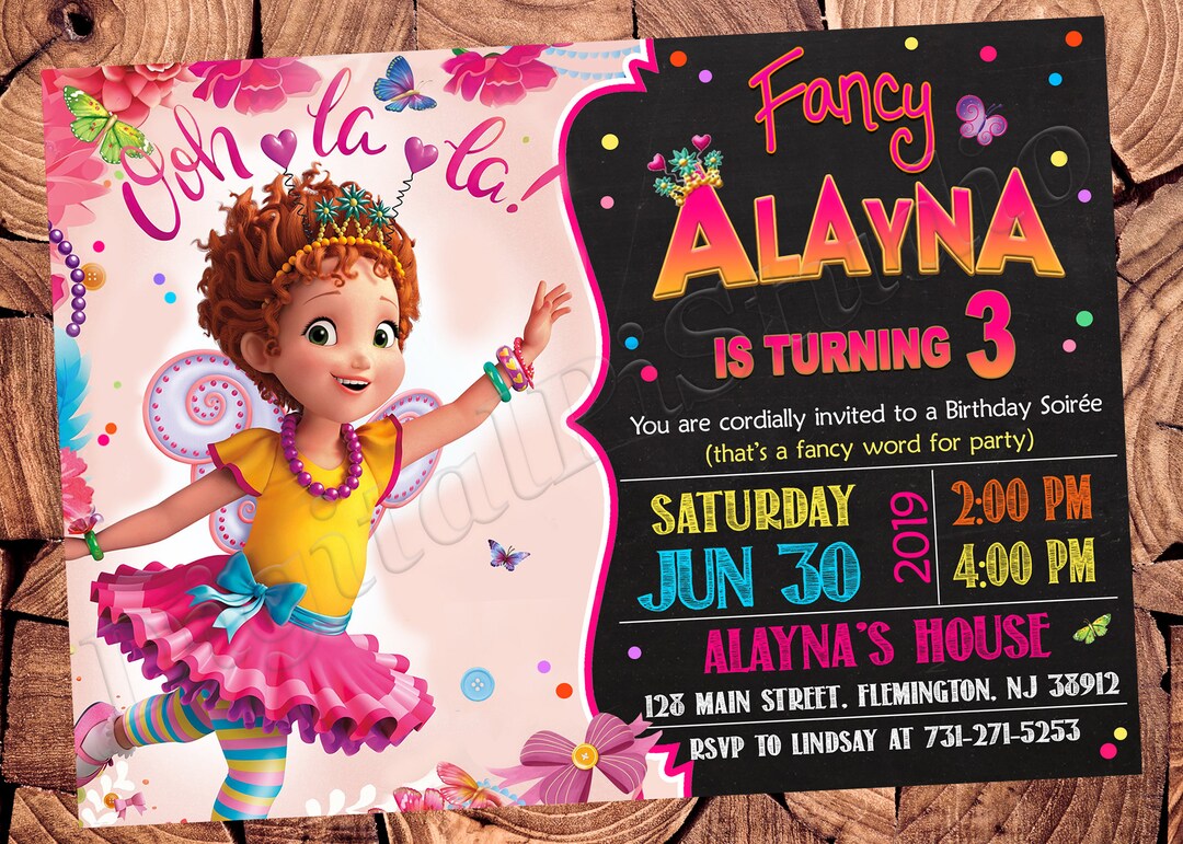 Fancy Nancy Invitation Fancy Nancy Birthday Invitation Fancy Nancy ...