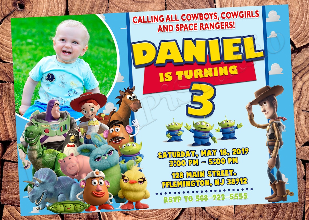 Toy Story Invitation Toy Story Birthday Invitation Toy Story Party Toy ...